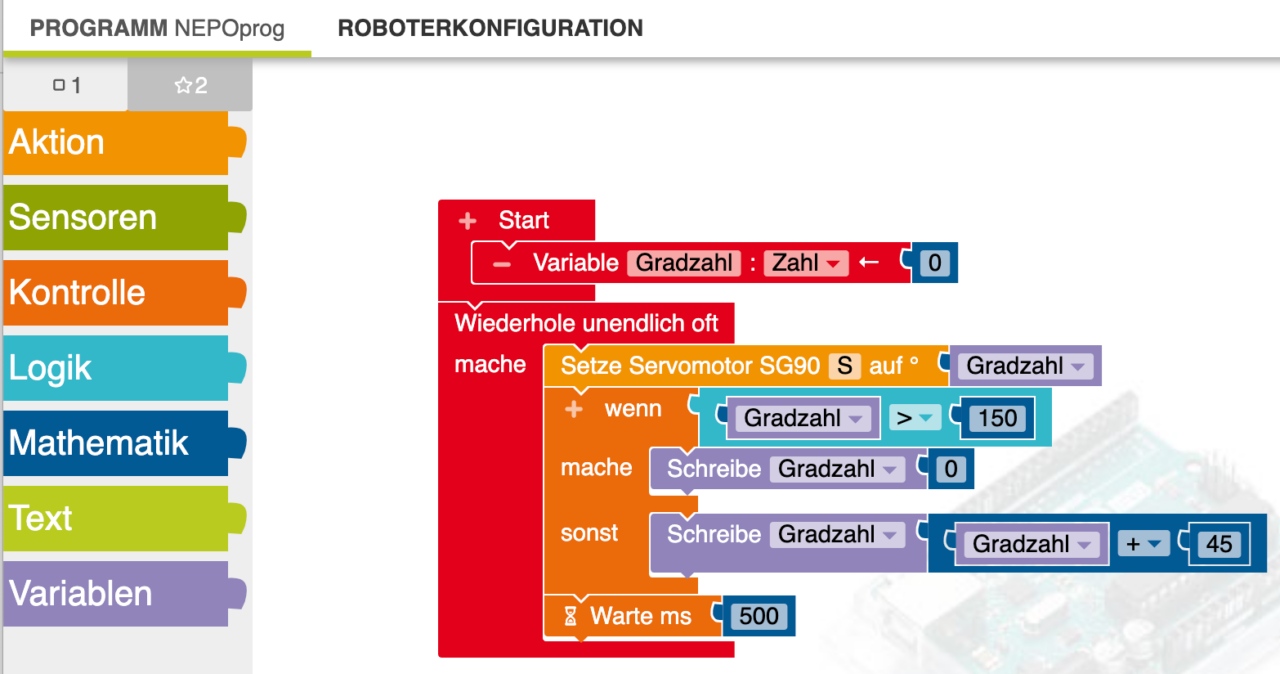 Arduino programmieren mit Open Roberta | InfoLab Saar