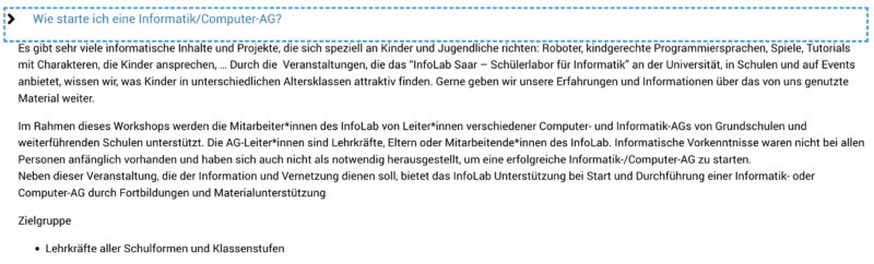 InfoLab Saar | Schülerlabor Informatik an der Universität des Saarlandes