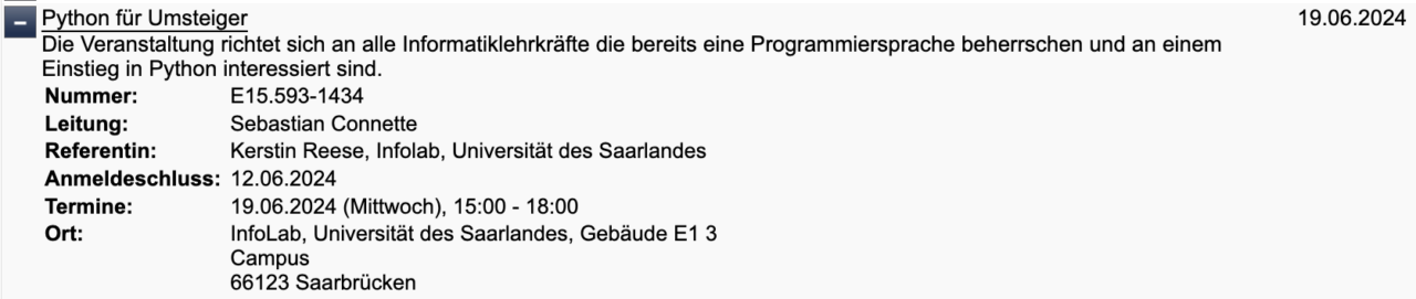 InfoLab Saar | Schülerlabor Informatik an der Universität des Saarlandes