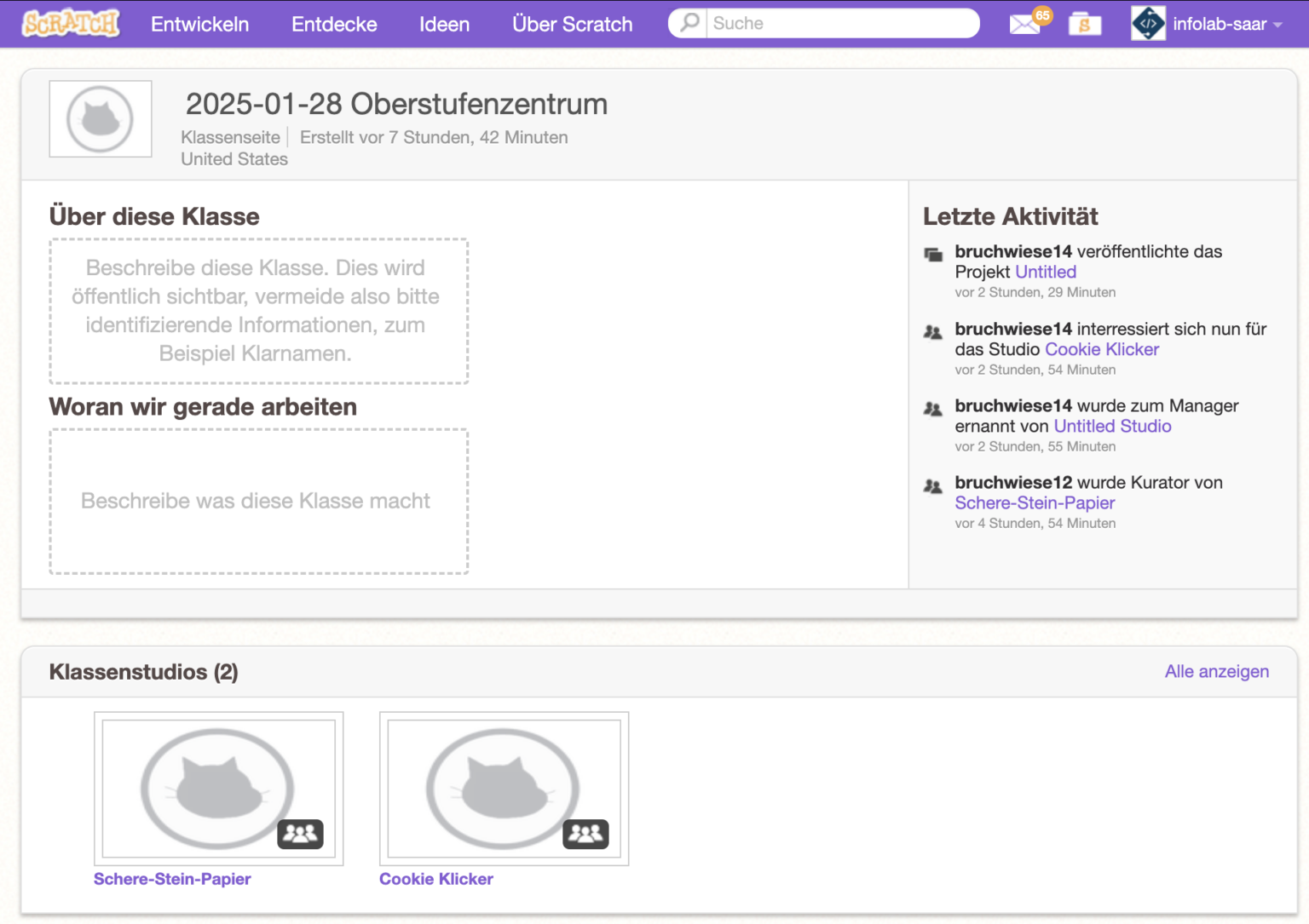Oberstufenzentrum Saarbrücken-Stadtmitte | InfoLab Saar